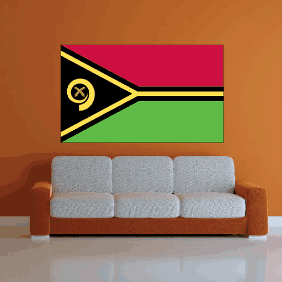 Vanuatu Flag Sticker