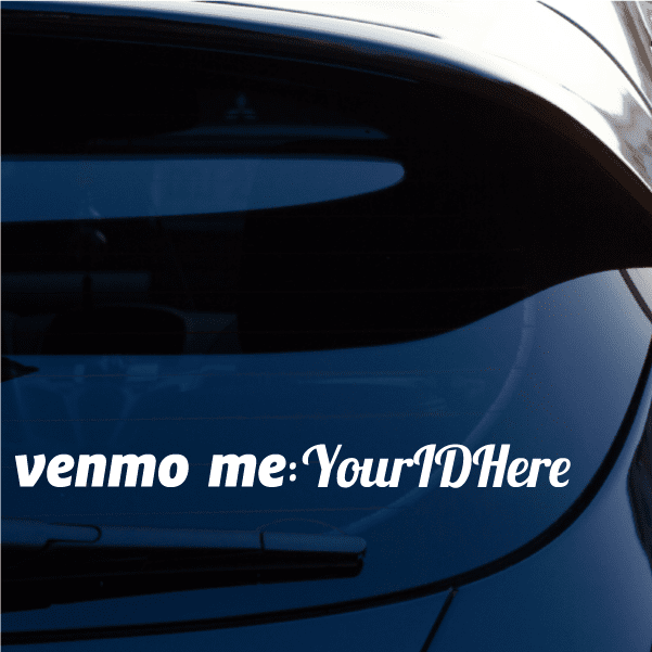 Custom Venmo Me Decal
