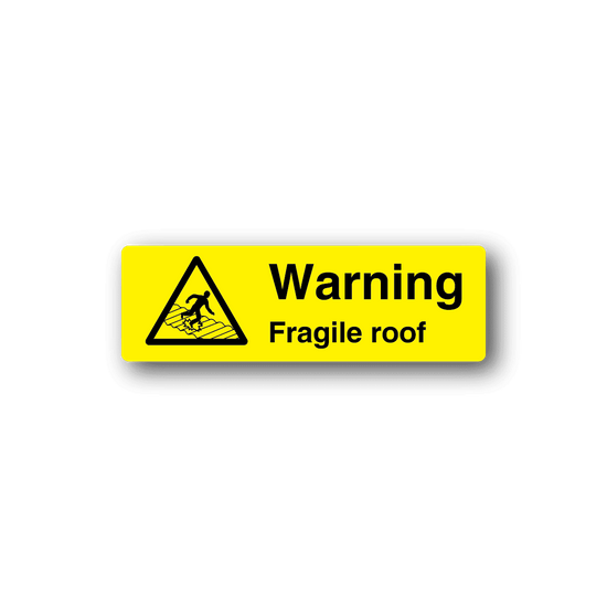 Warning Fragile Roof Sticker