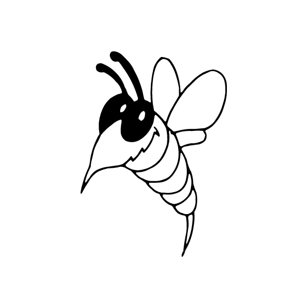 Wasp Wall Decal - Vinyl Decal - Car Decal - CF028