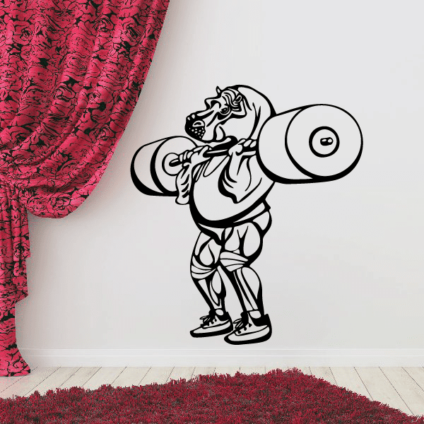 Weight Lifting Wall Decal - Vinyl Decal - Car Decal - CDS007