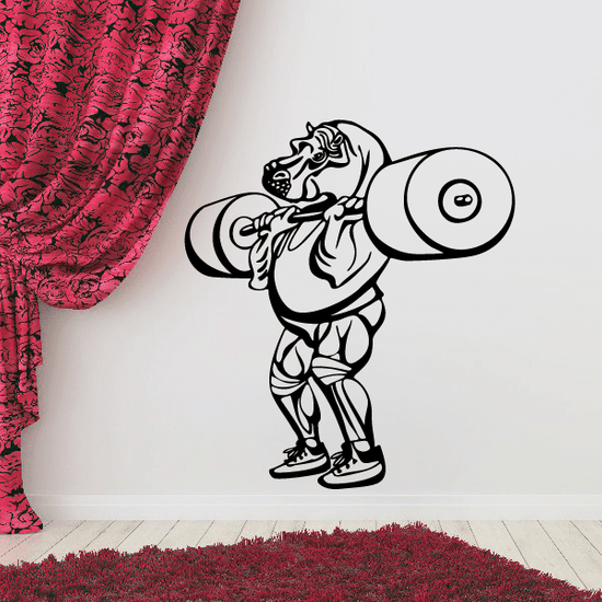 Weight Lifting Wall Decal - Vinyl Decal - Car Decal - CDS007