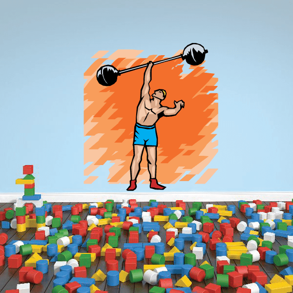 Weight Lifting Wall Decal - Vinyl Sticker - Car Sticker - Die Cut ...