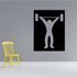 Weightlifting Wall Decal - Vinyl Decal - Car Decal - Bl007