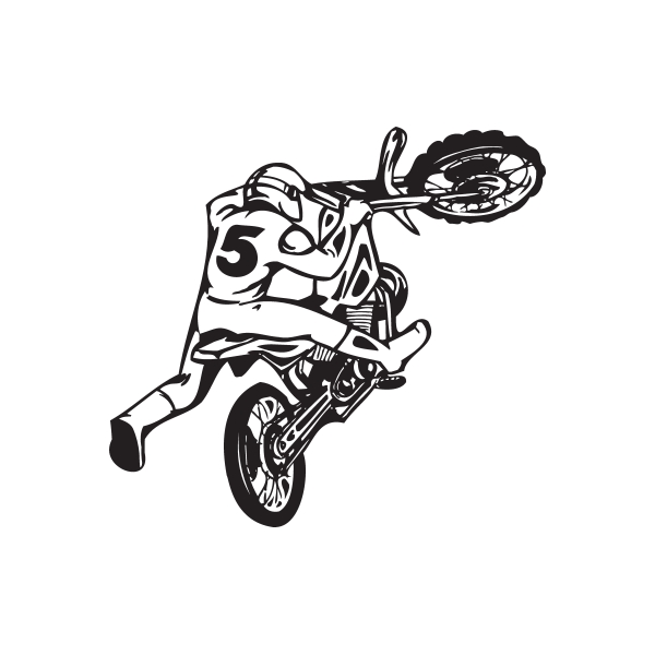 Bicycle Wheelie Clipart