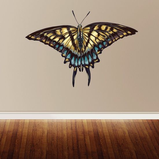Wide Wingspan Beautiful Butterfly Flying Decal