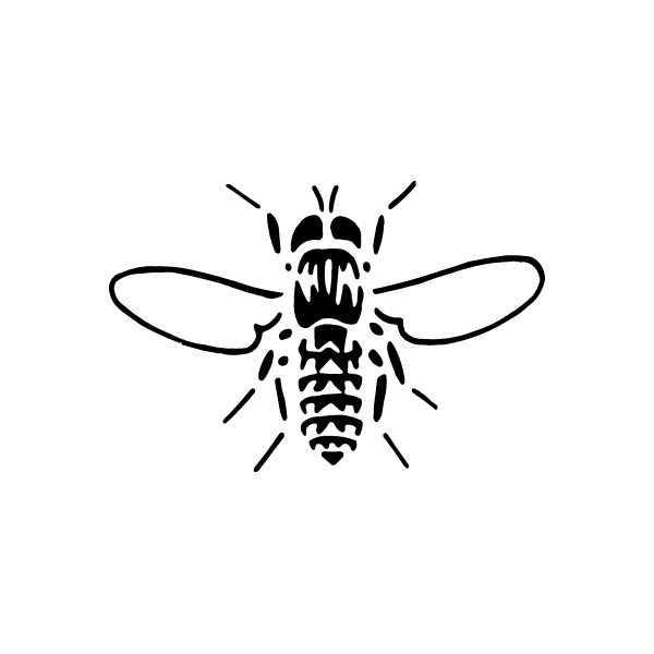Wings Spread Bee Decal
