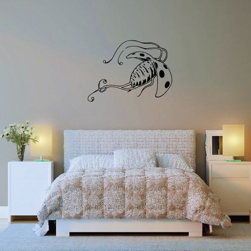 Wispy Wandering Lady Bug Decal