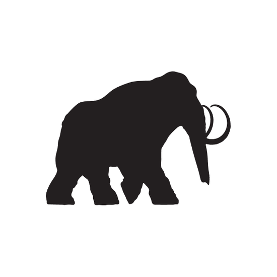 Woolly Mammoth Walking Decal