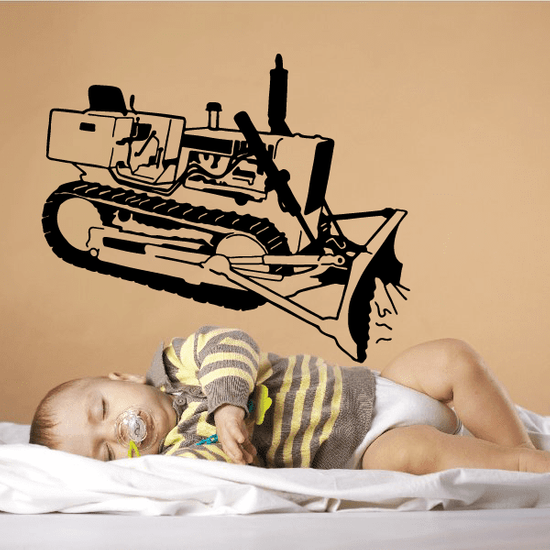 Working Bulldozer Decal