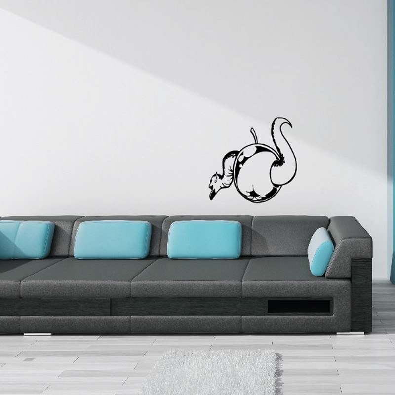 Worm Through Apple Decal