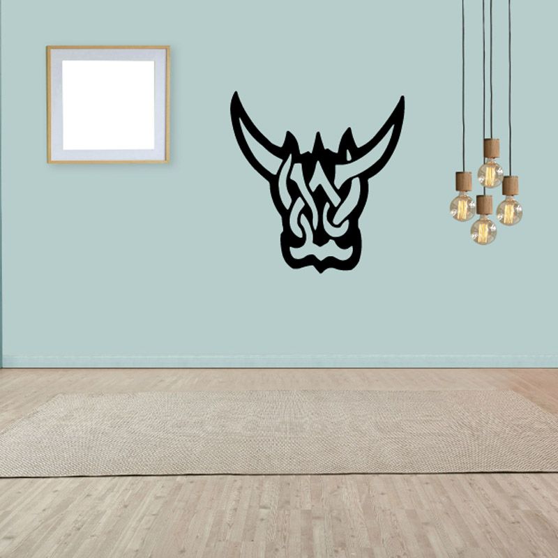 Woven Bull Head Decal