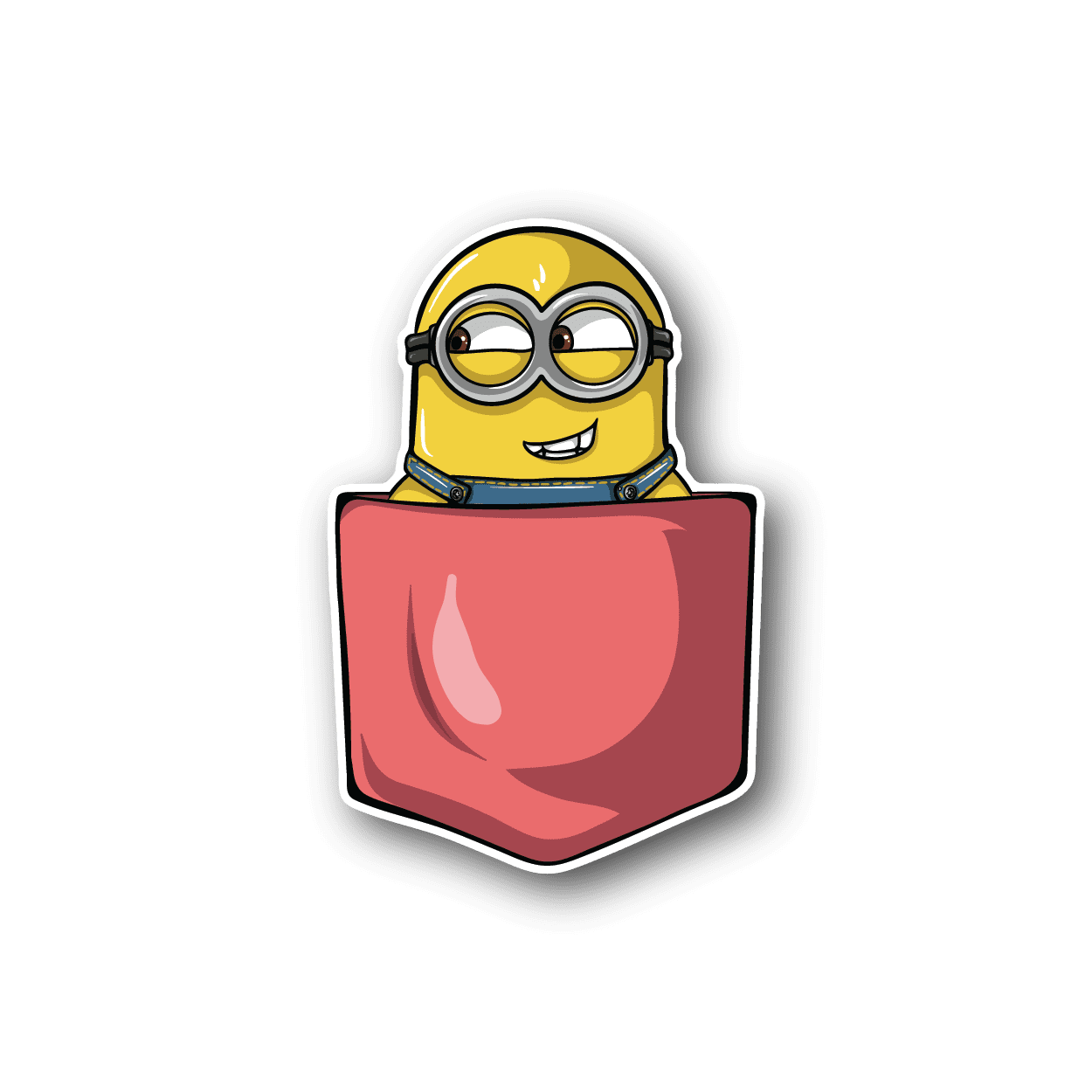 Yellow Man in Pocket Sticker