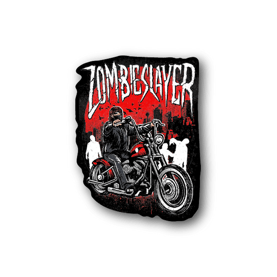 Zombie Slayer Motorcycle Sticker