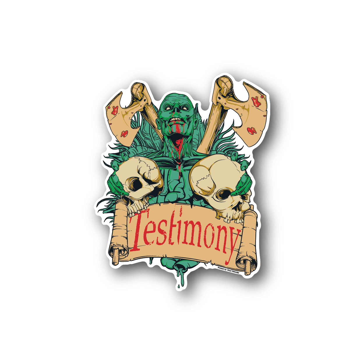 Zombie Testimony Sticker
