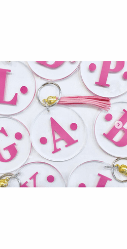 Personalized Acrylic Round Keychain
