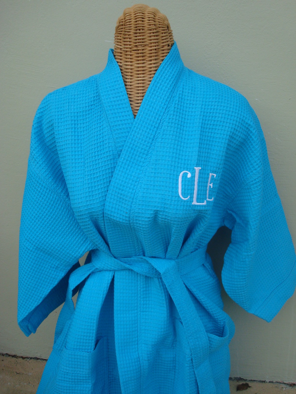Women's Monogrammed Spa Kimono Robe