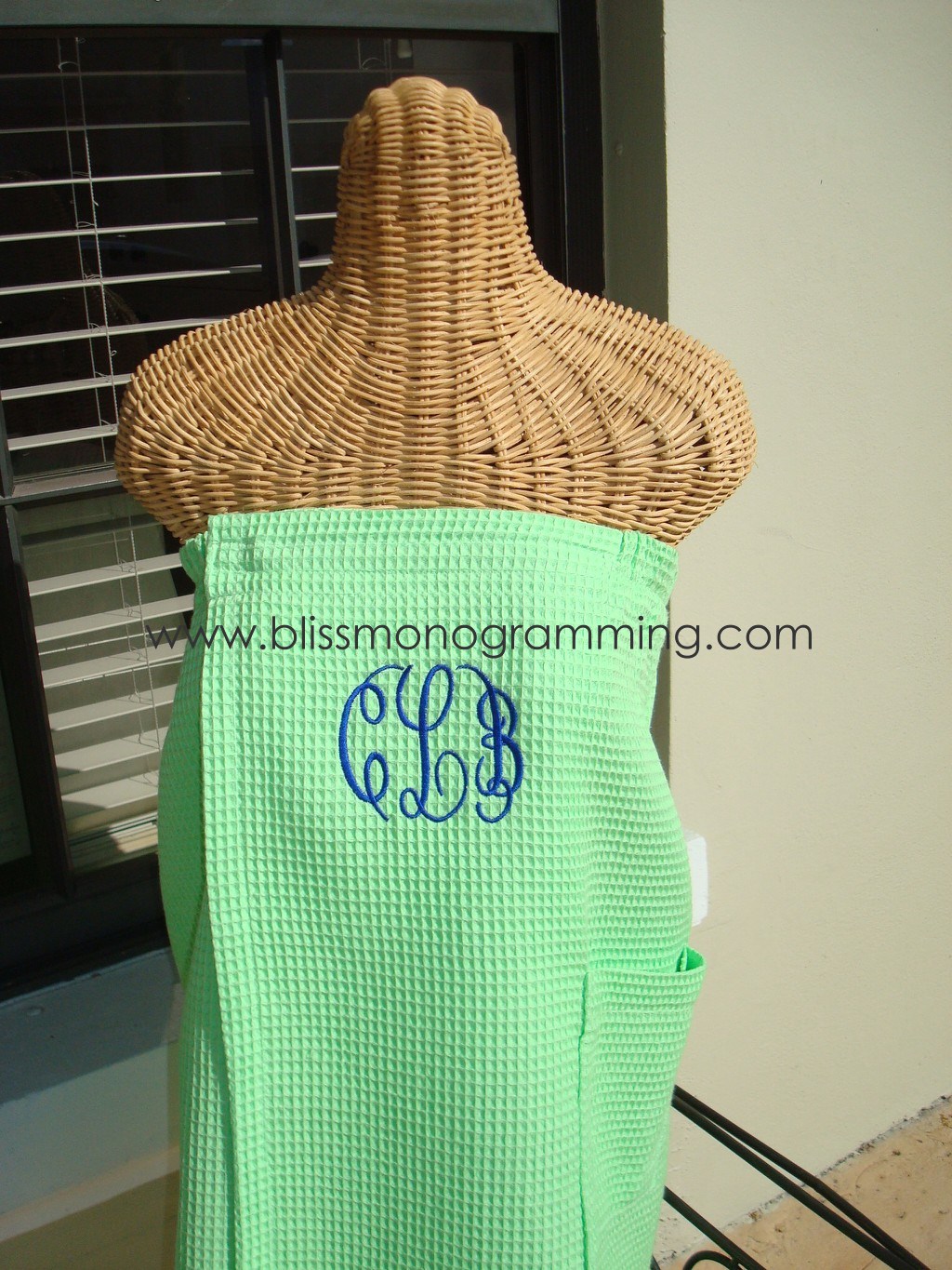 Women's Monogrammed Spa Wrap