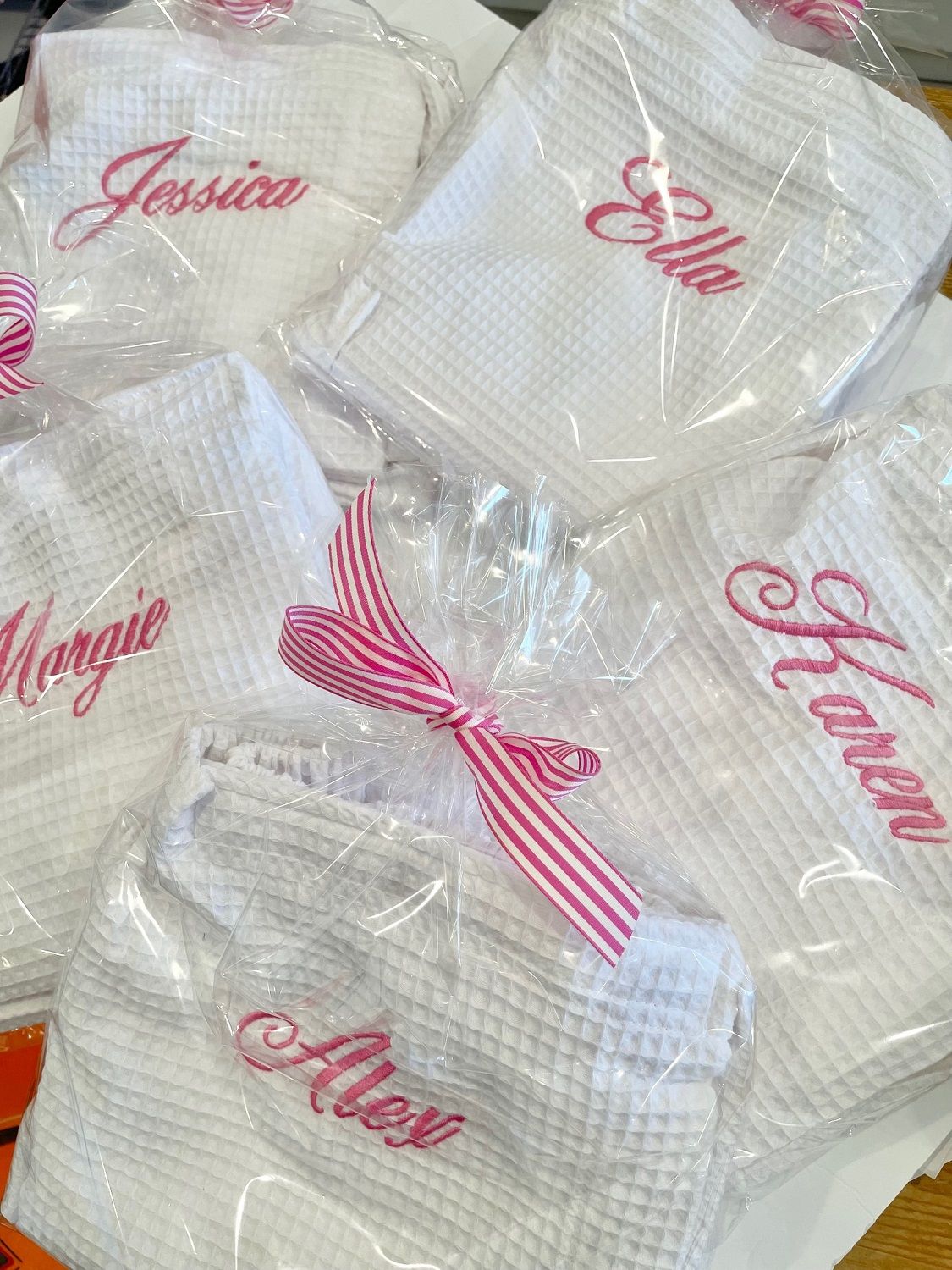 Women's Monogrammed Spa Wrap