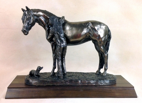 "Best Friends" Cold Cast Bronze Statue