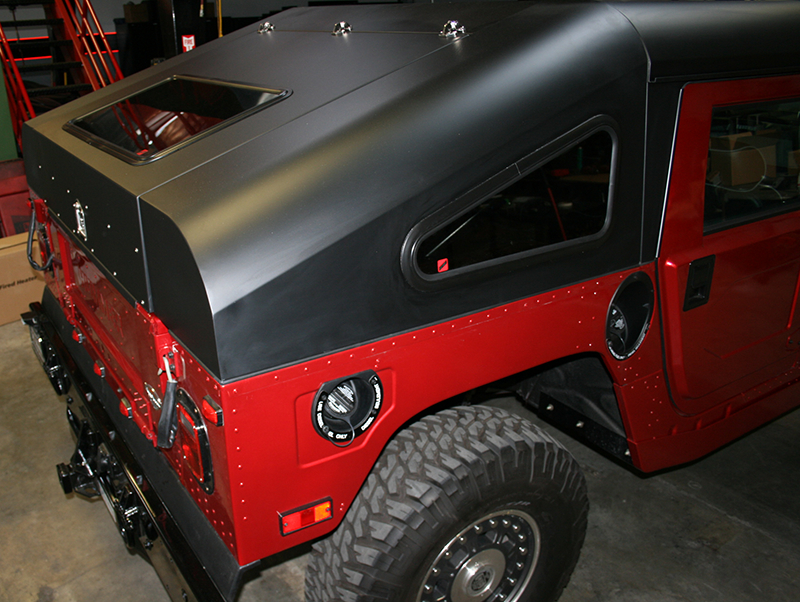 ALUMINUM SLANTBACK KIT FOR H1 OPEN TOP