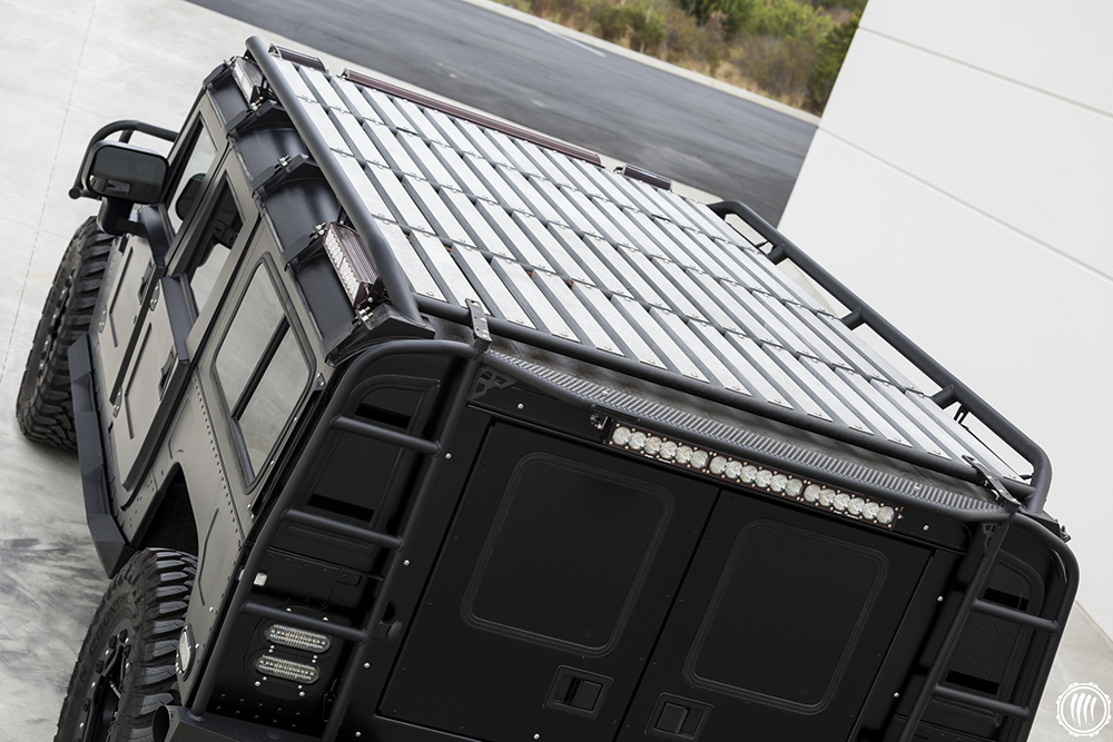 Hummer H1 Search & Rescue 6' Roof Rack (Textured Black Floor Slats)