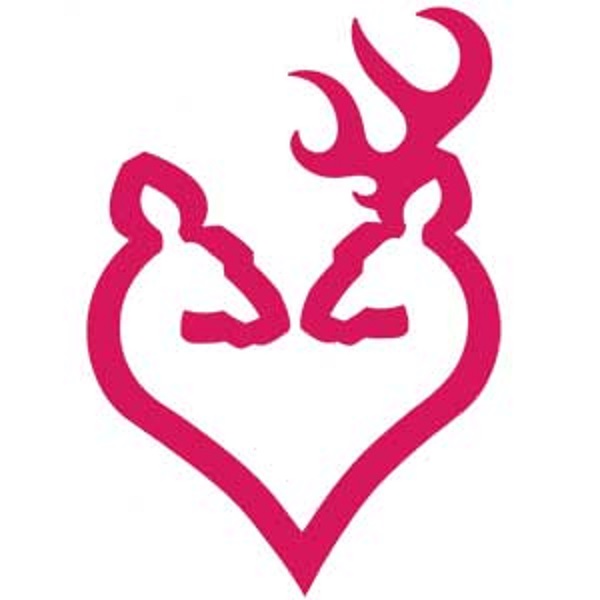 Browning Deer Logo Heart