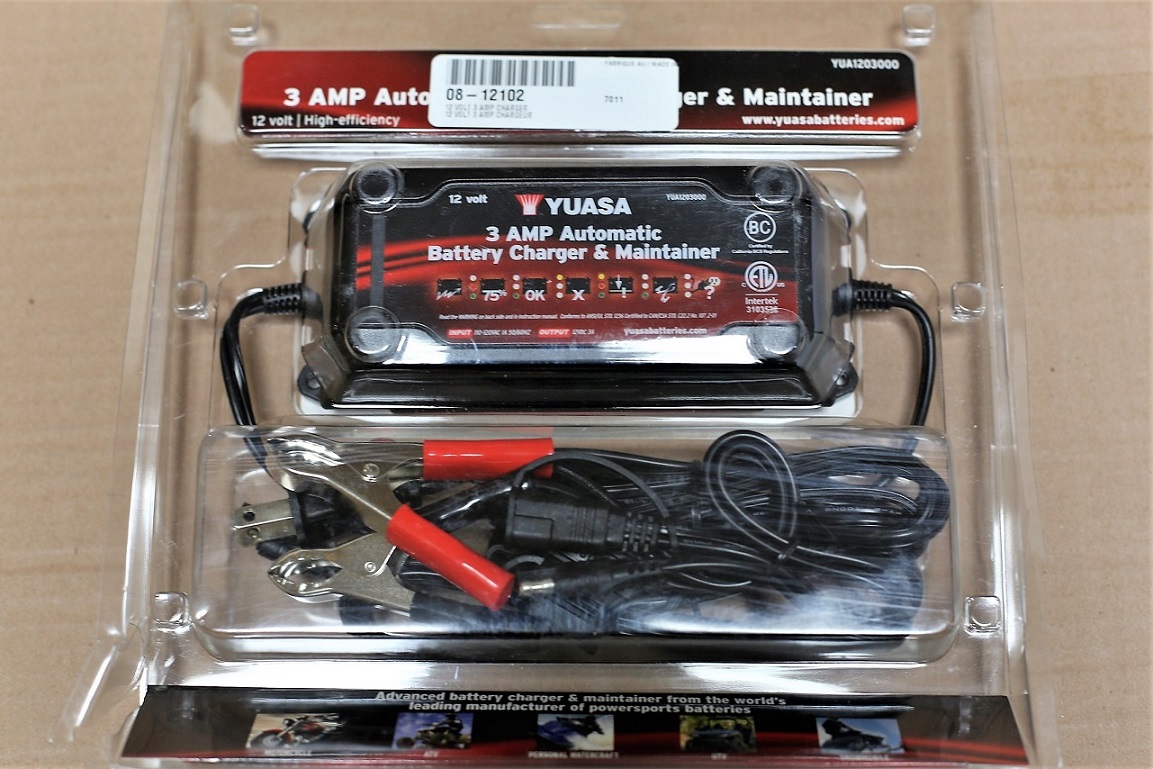 Yuasa 3 Amp Automatic 12V Battery Charger/Maintainer