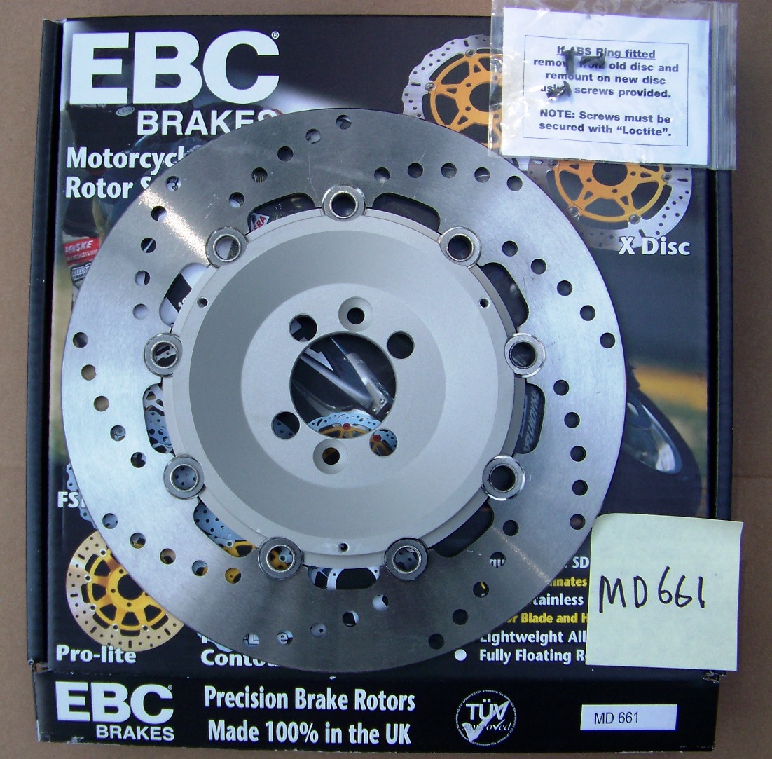Brand New EBC Stainless Steel Rear Brake Rotor, MD661
