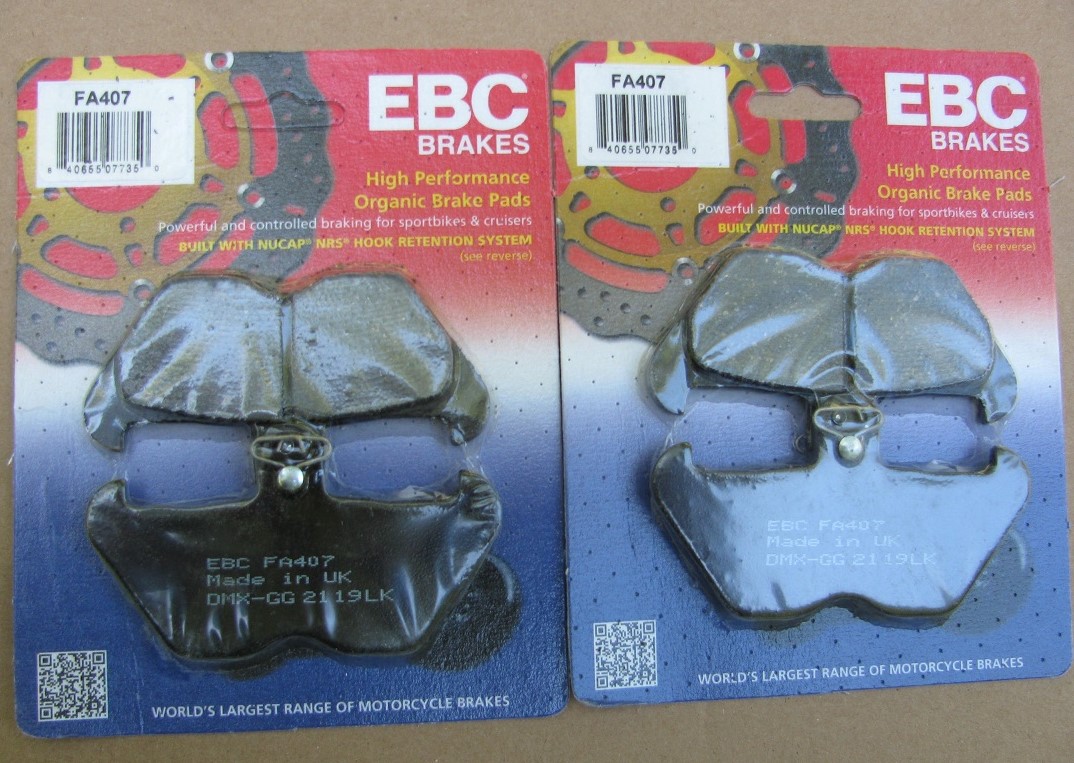 FRONT: EBC Brake Pads FA407