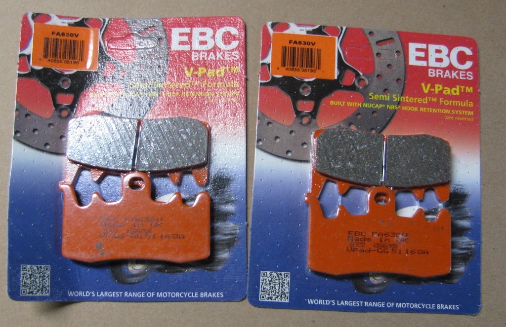 FRONT: EBC Brake Pads FA630V