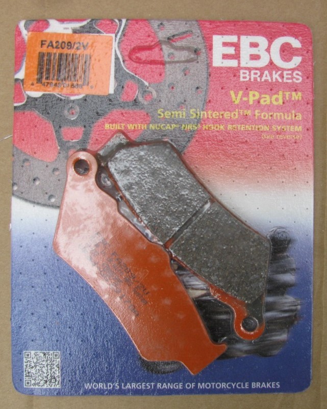 FRONT or REAR: EBC Brake Pads FA209/2 V