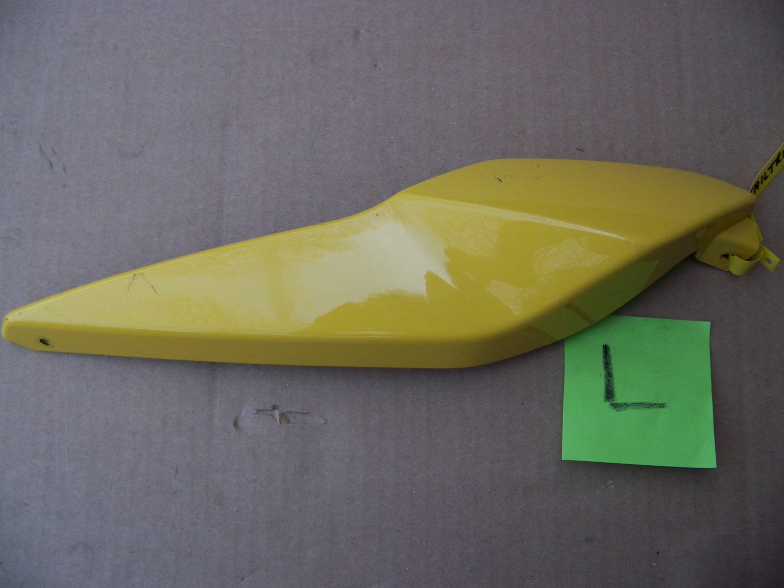 K1200R Left Rear Trim Panel, Yellow