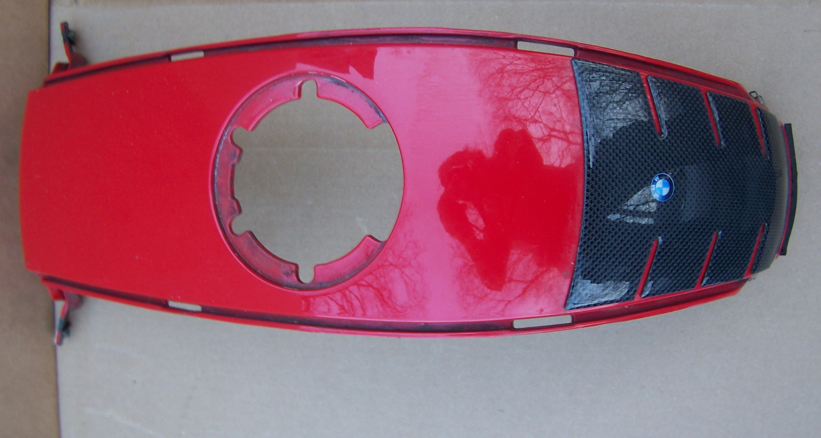 K1200RS/GT Fuel Tank Center Trim Panel, Marrakesh Red