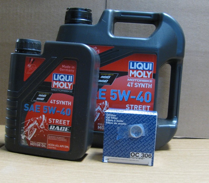 K1600GT/ GTL 5W40 Engine Oil Change Kit (Synthetic)