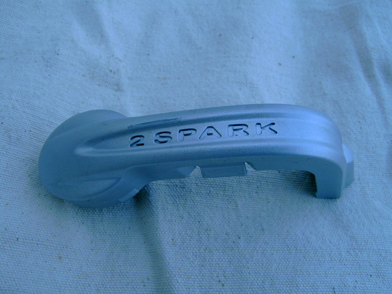 Left Side Dual Spark Spark Plug Cover, Silver