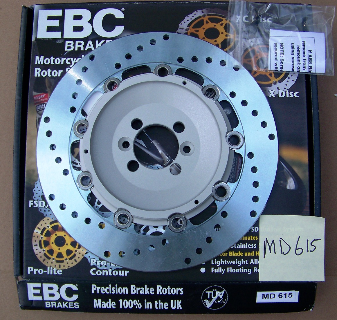 New EBC K1200LT & R1200CL/CLC Rear Brake Rotor ABS MD615