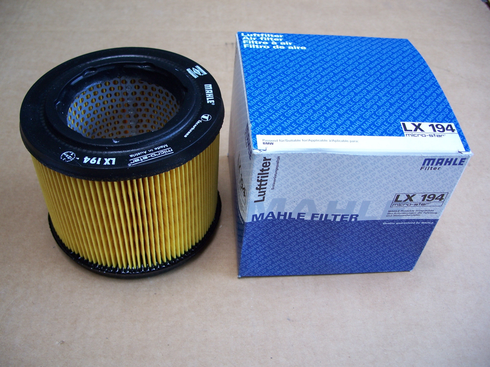New Mahle LX194 Round Air Filter, Airheads Up To '78