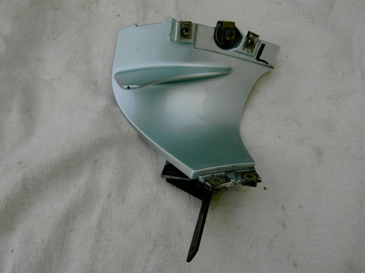 R1100/1150RT Left Side Shark Fin & Bracket, Glacier Green (703)