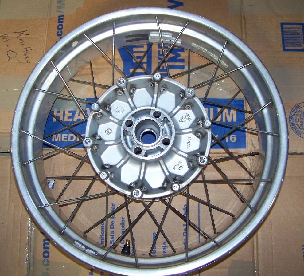 R1150GS Rear Spoked Wheel, 4X17, Silver