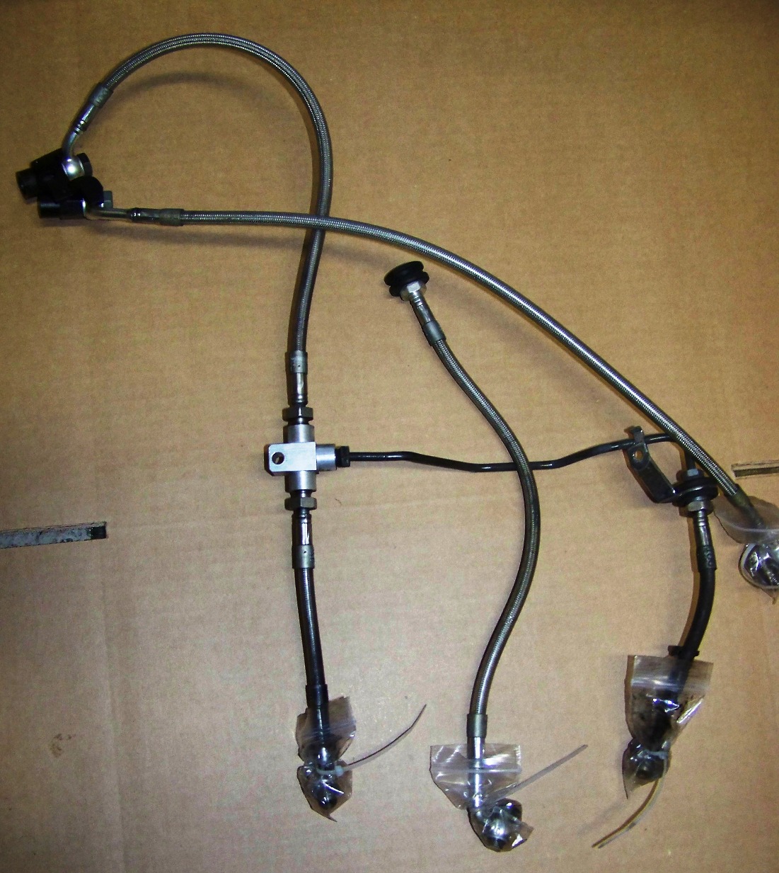 R1100RT Front & Rear Braided Stainless Brake Lines, (ABS)