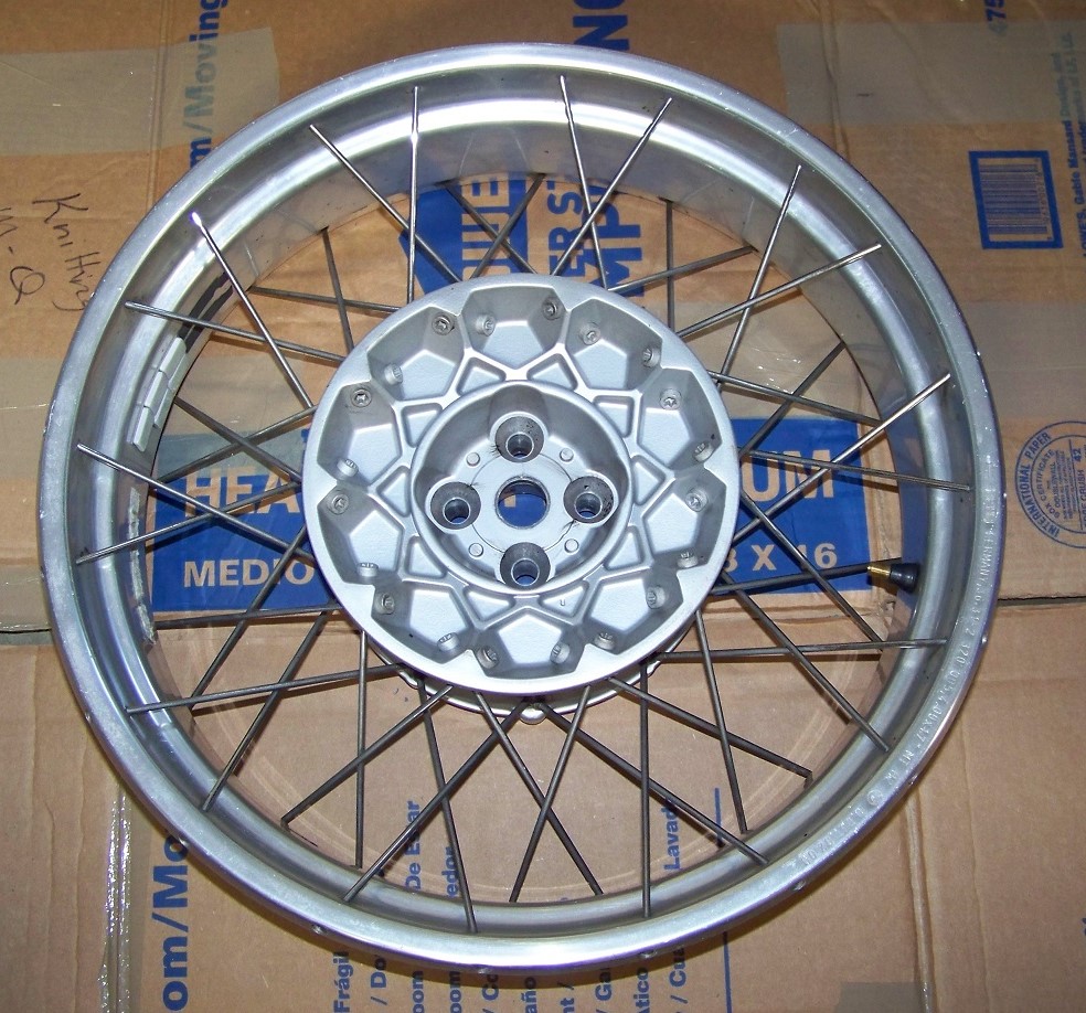 R1150GS Rear Spoked Wheel, 4X17, Silver