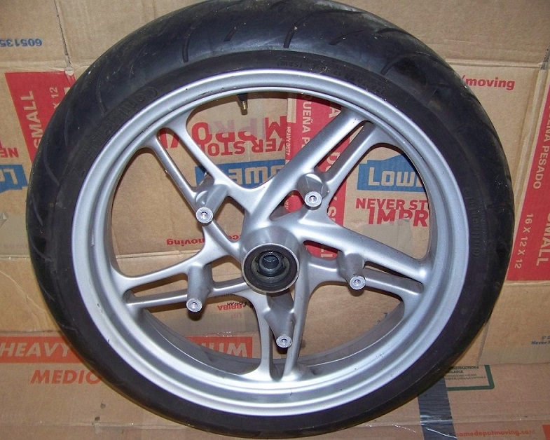 R1150R/RT/RS Five Spoke Front Wheel, 3.50X17, Silver