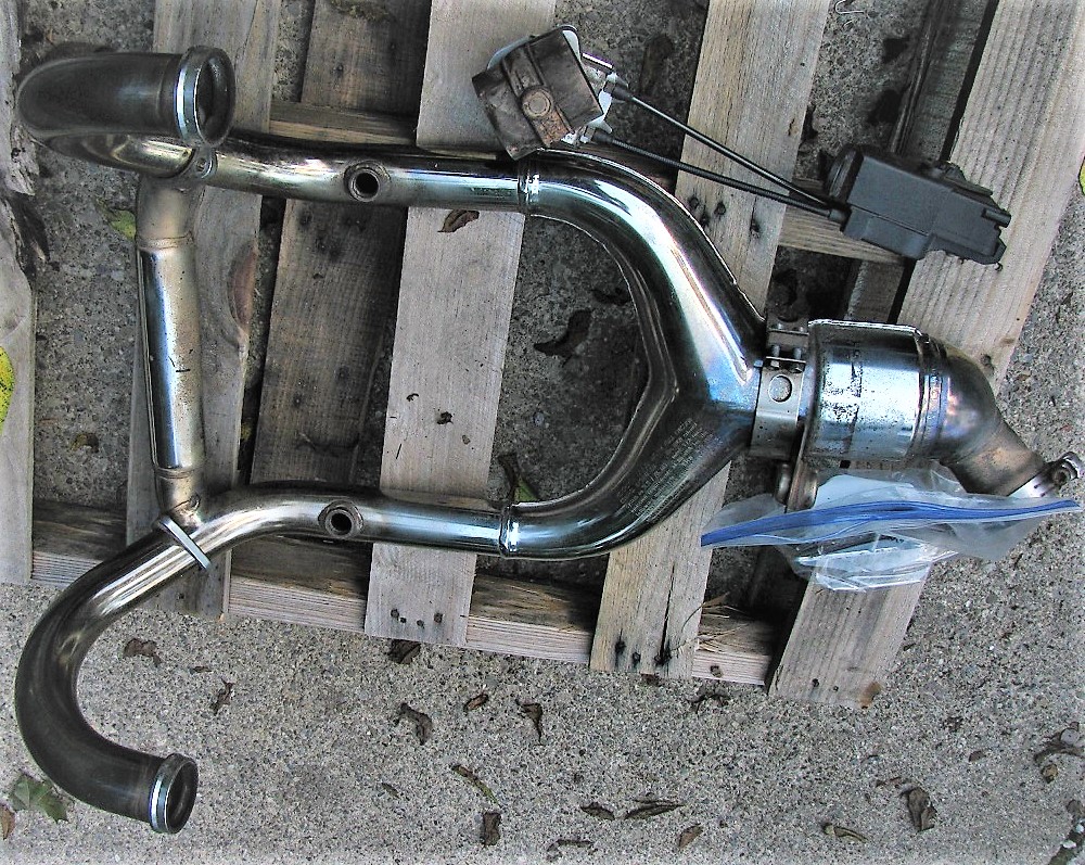 R1200GS & GS ADV & RnineT Stock Exhaust Header W/ Exhaust Flapper Valve ...