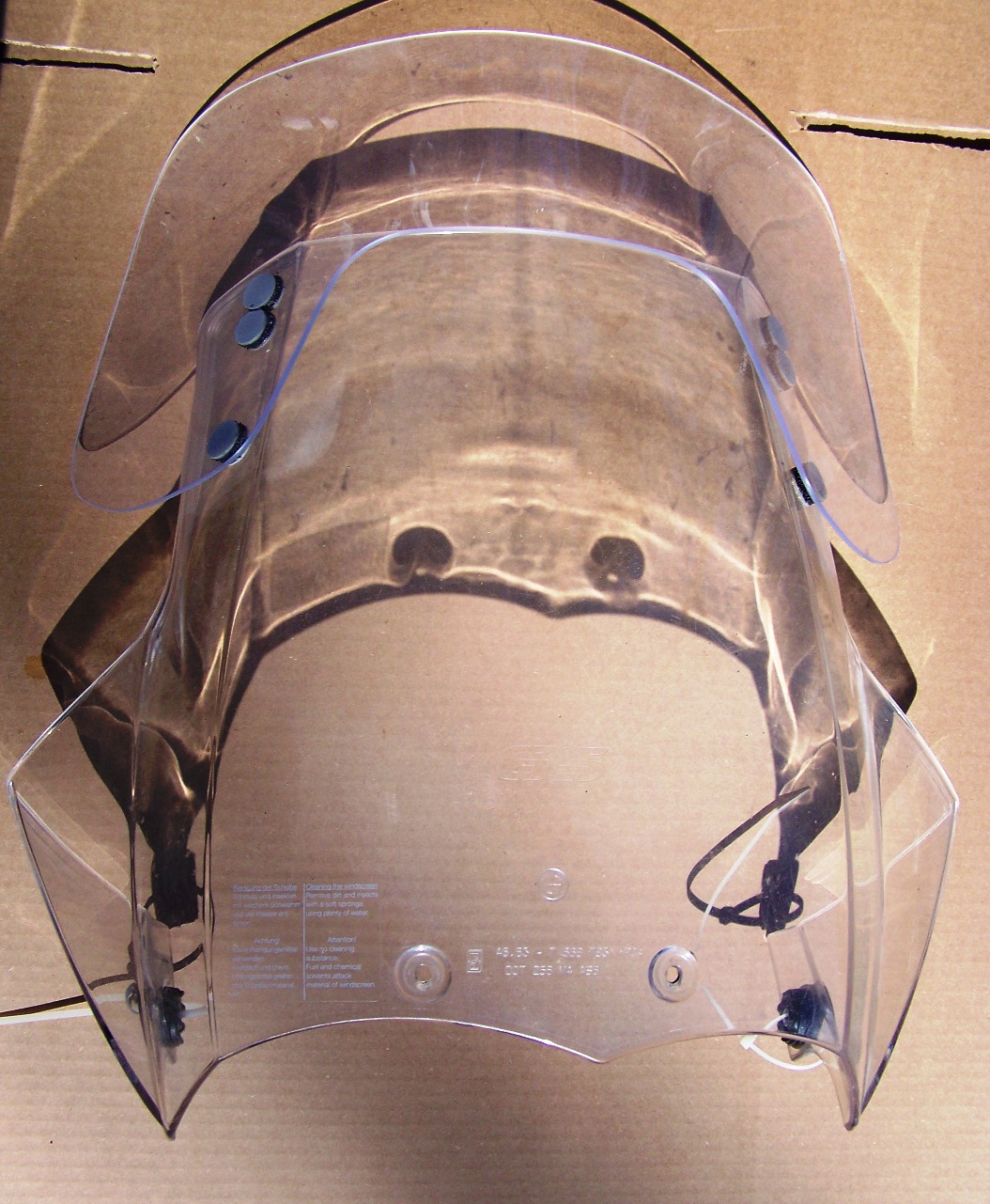 R1200GS Stock Windscreen W/Laminar Lip