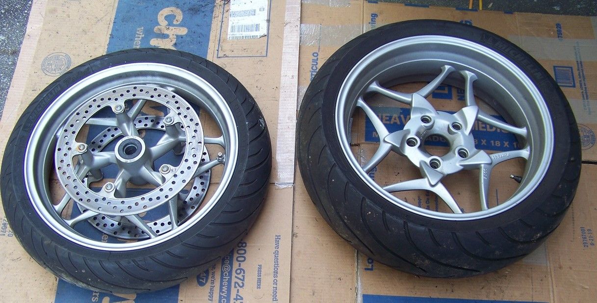 R1200RT/R/ST Front & Rear Wheels, Silver