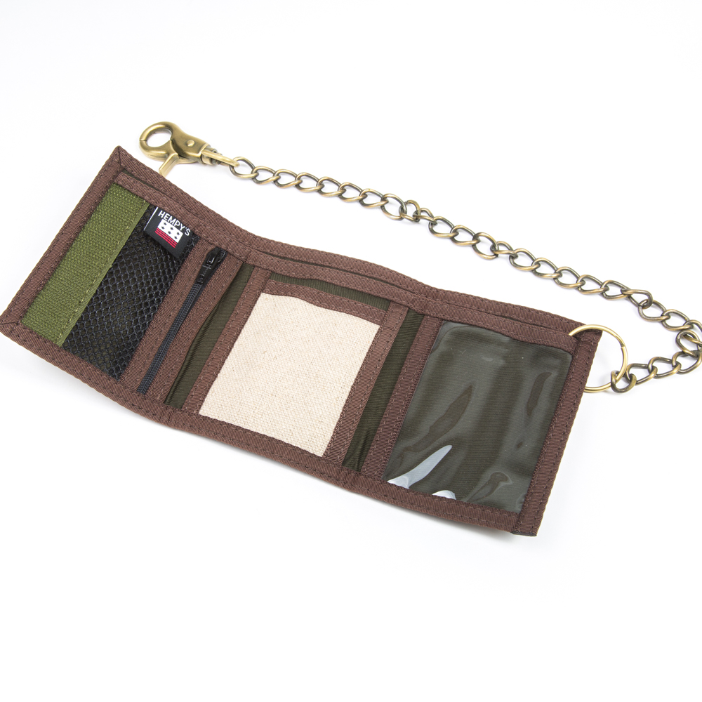 Hemp Tri-fold Chain Wallet - OUT OF STOCK