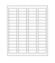 1 3/4" x 2/3" Laser / Inkjet Labels; 60 up; White