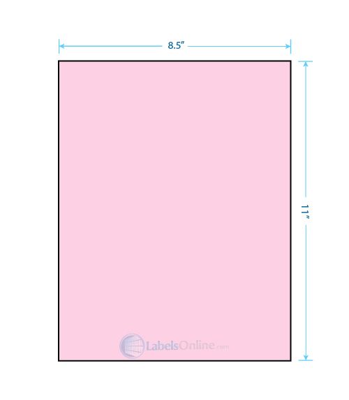 8.5" x 11" Laser & Inkjet Printable Label; Back Slits