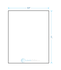 8.5" x 11" Laser & Inkjet Printable Label; Back Slit